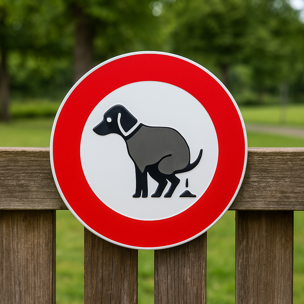 Verboden te poepen bord - OnlineSafetyShop.com