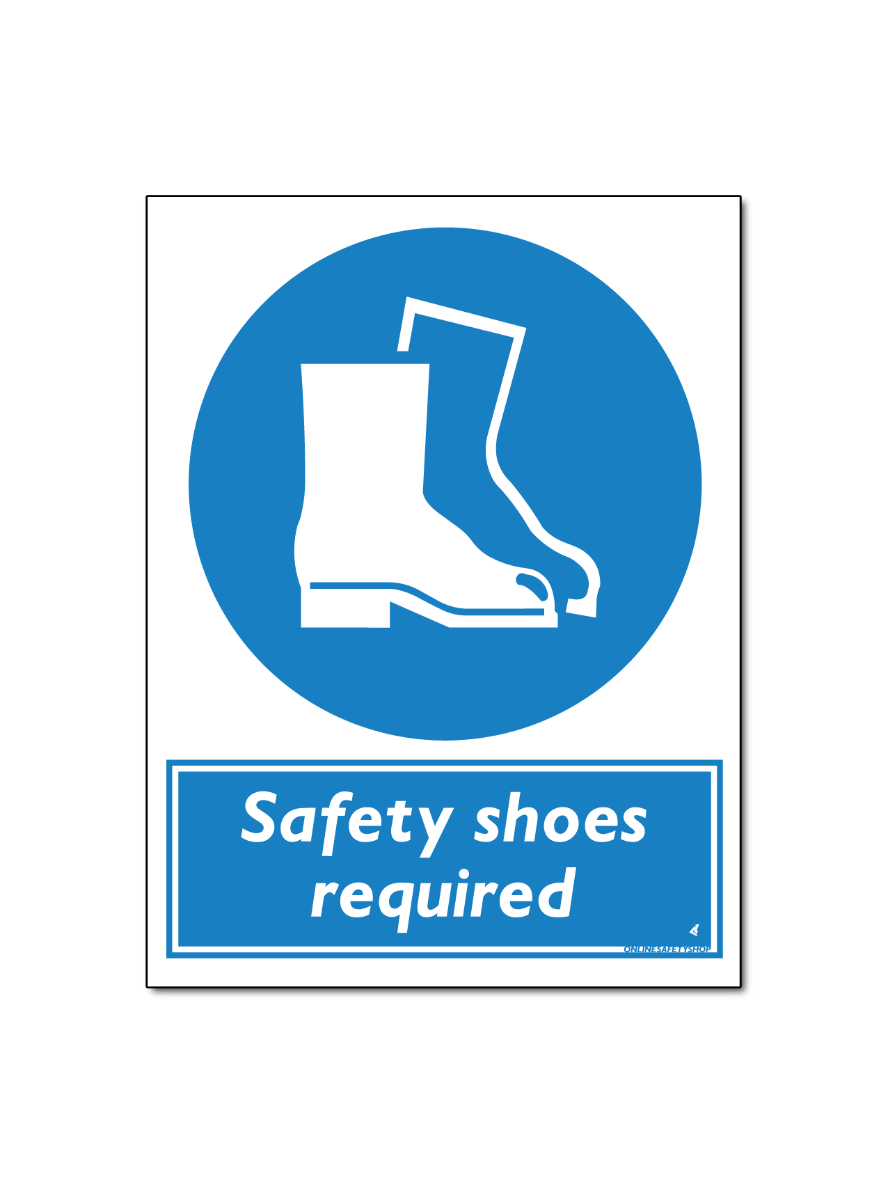 Safety Shoes Required – Duidelijke Veiligheidsmarkering