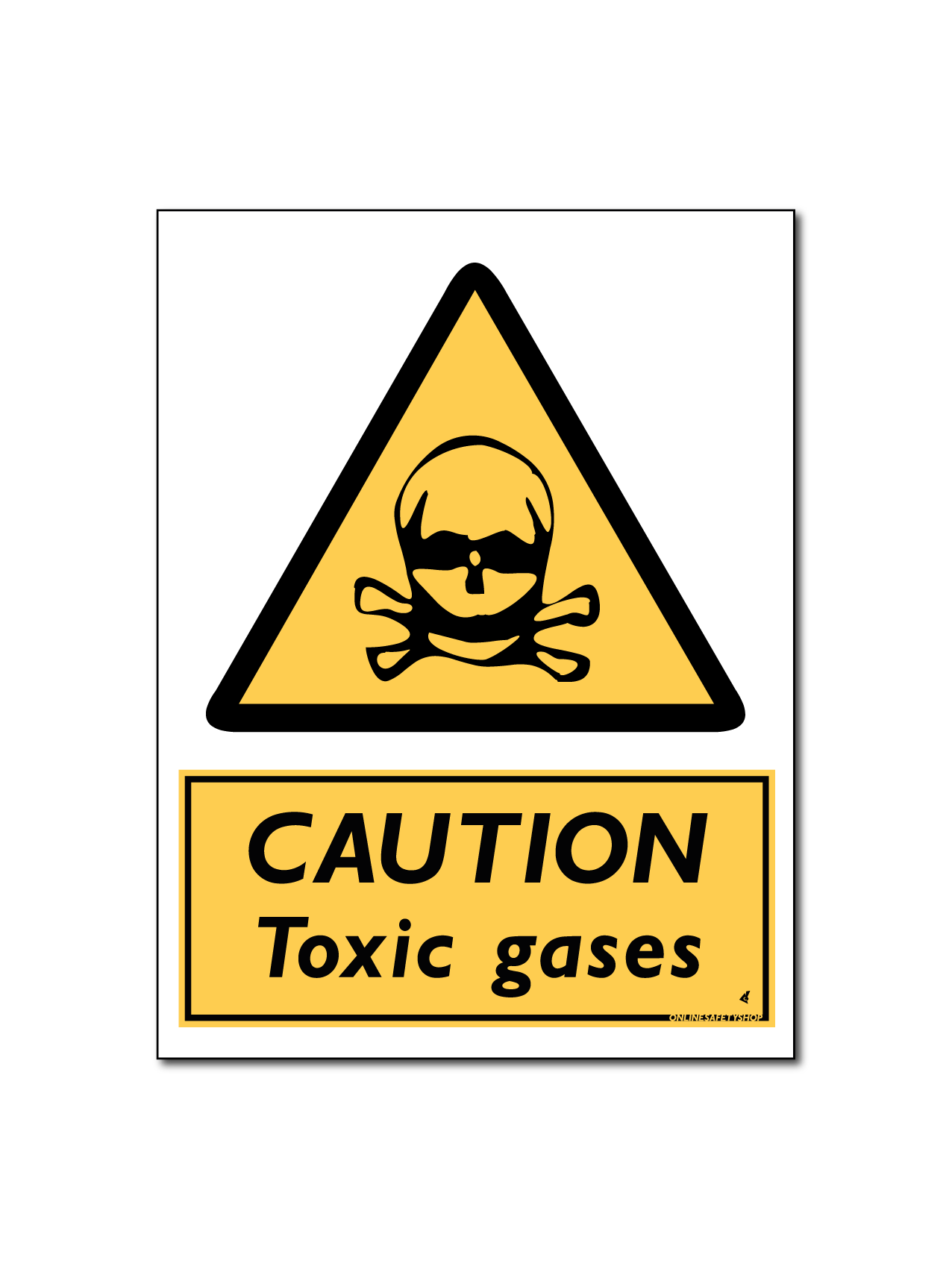 Toxic Gases Bord of Sticker – Veilig Waarschuwen